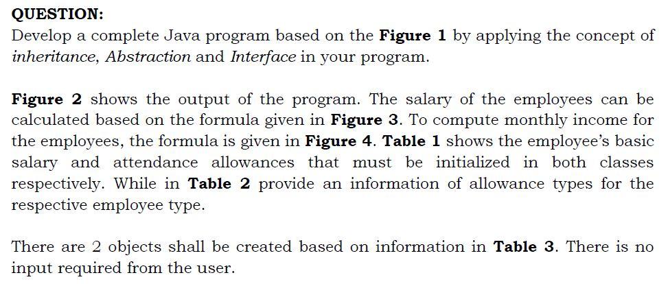 Solved QUESTION: Develop a complete Java program based on | Chegg.com
