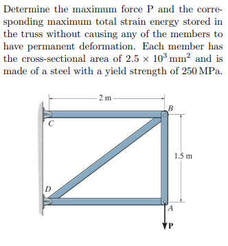 Solved Determine the maximum force P and the corresponding | Chegg.com