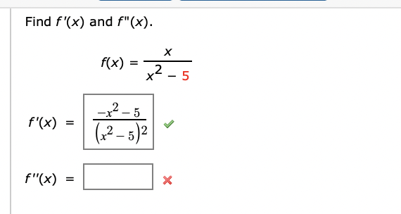 Solved Find f'(x) ﻿and | Chegg.com