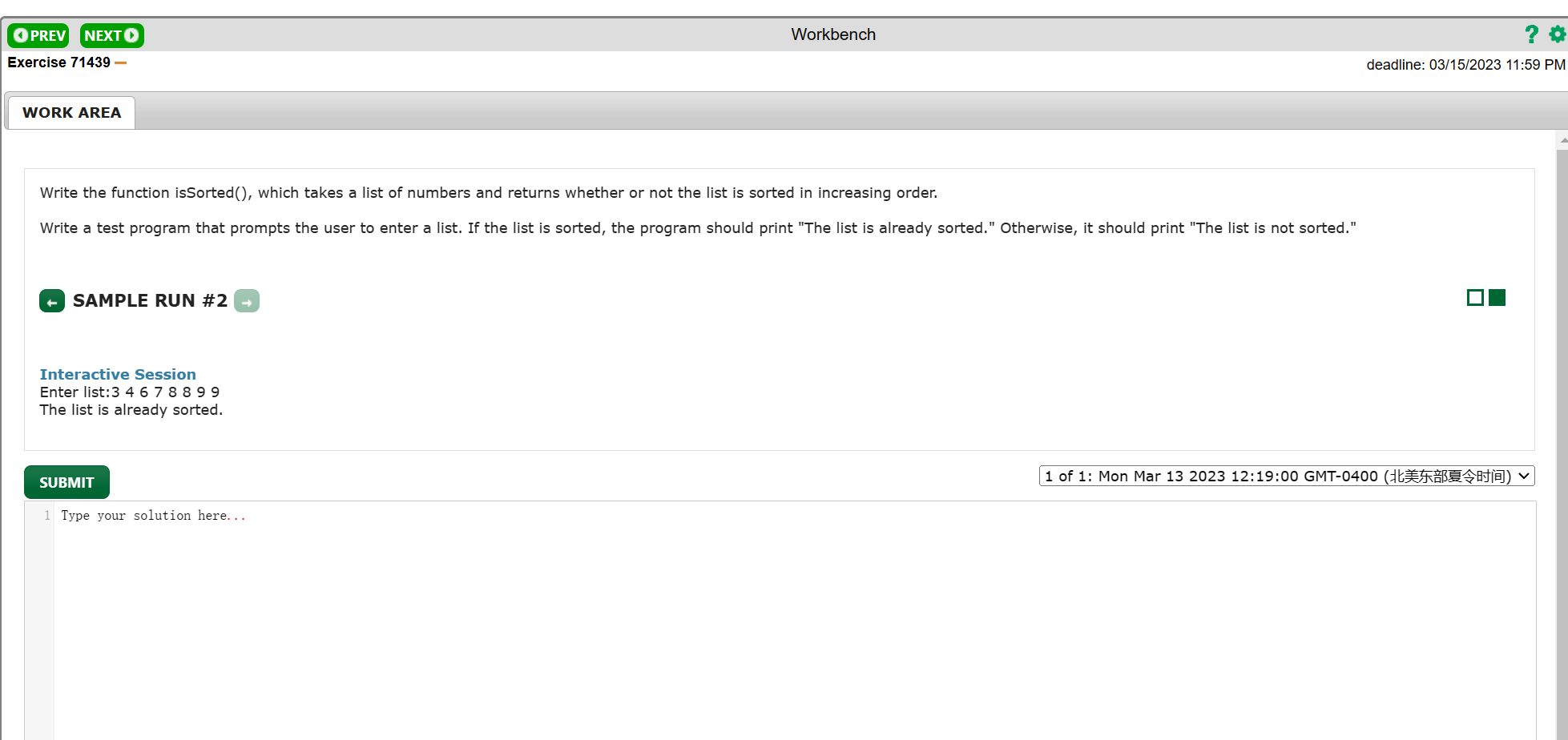 Solved Write the function issorted () , which takes a list | Chegg.com