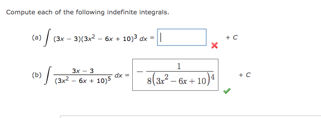 Solved Compute each of the following indefinite integrals. | Chegg.com