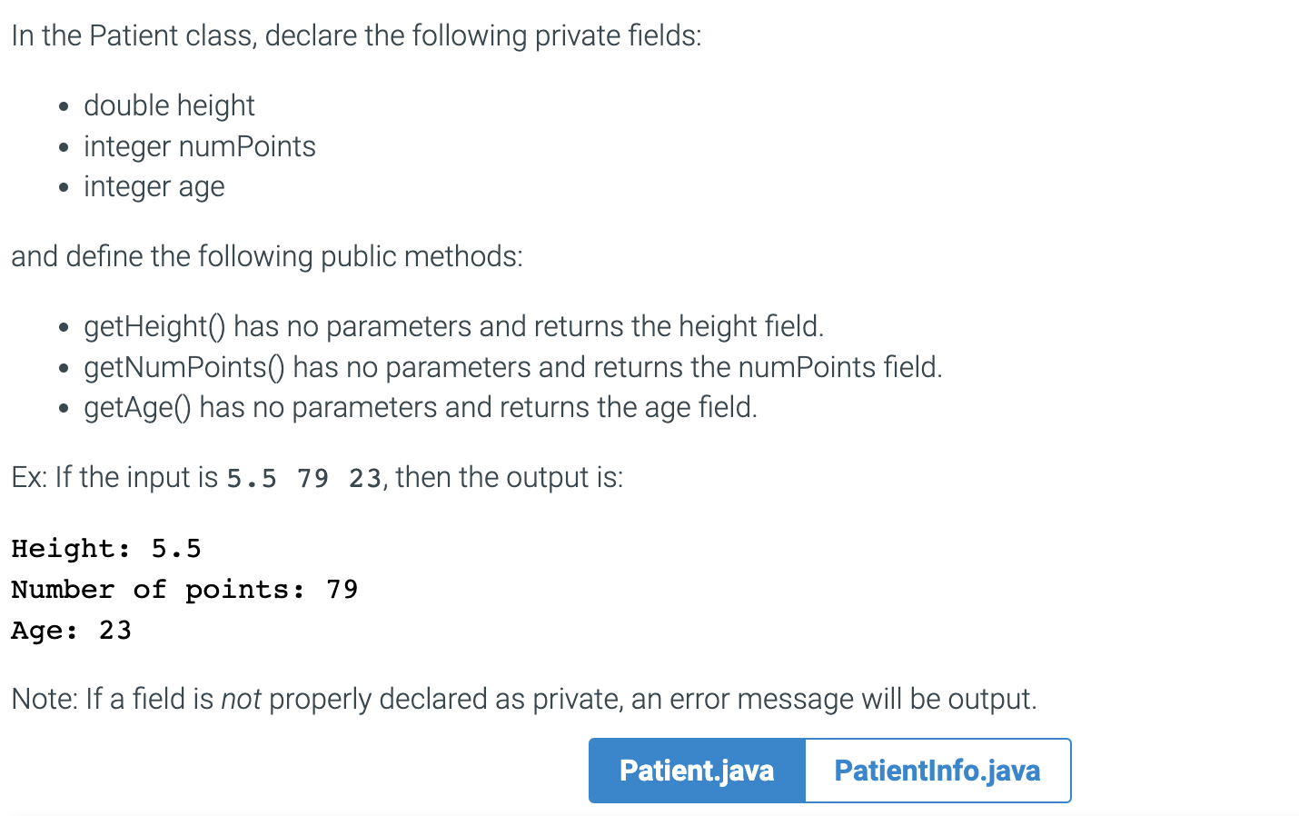 Solved Patientinfo Javaimport Java Util Scanner Public Class
