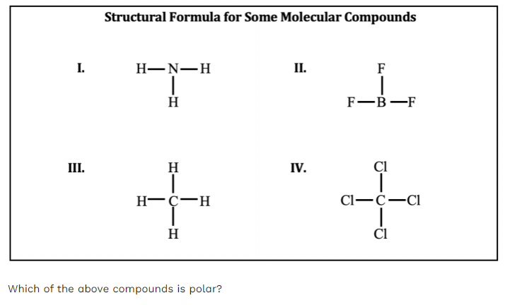 Solved Structural Formula for Some Molecular Compounds I. | Chegg.com