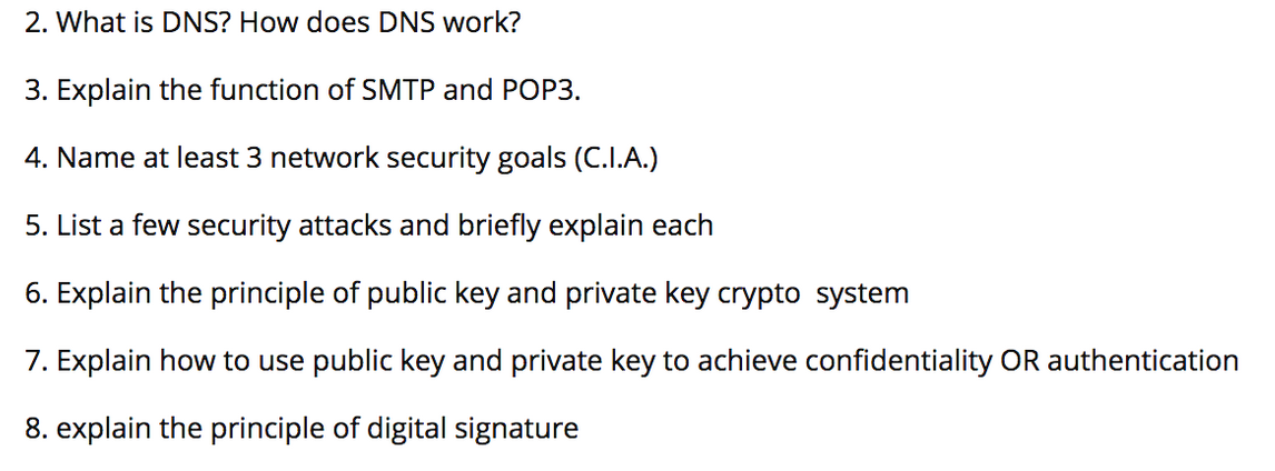 Solved 2. What is DNS? How does DNS work? 3. Explain the | Chegg.com
