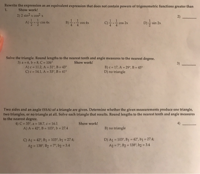 Solved Rewrite the expression as an equivalent expression | Chegg.com