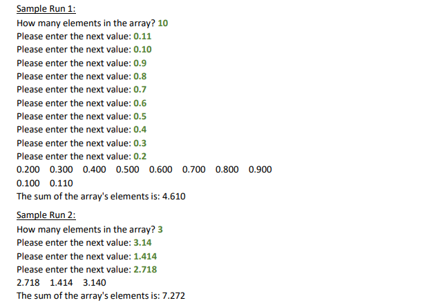 Solved Need help creating this program just as shown. Must | Chegg.com