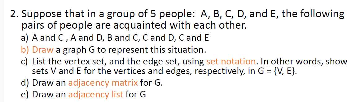 Solved 2. Suppose that in a group of 5 people: A, B, C, D, | Chegg.com