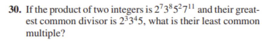 Solved 30 If The Product Of Two Integers Is 273852711 And