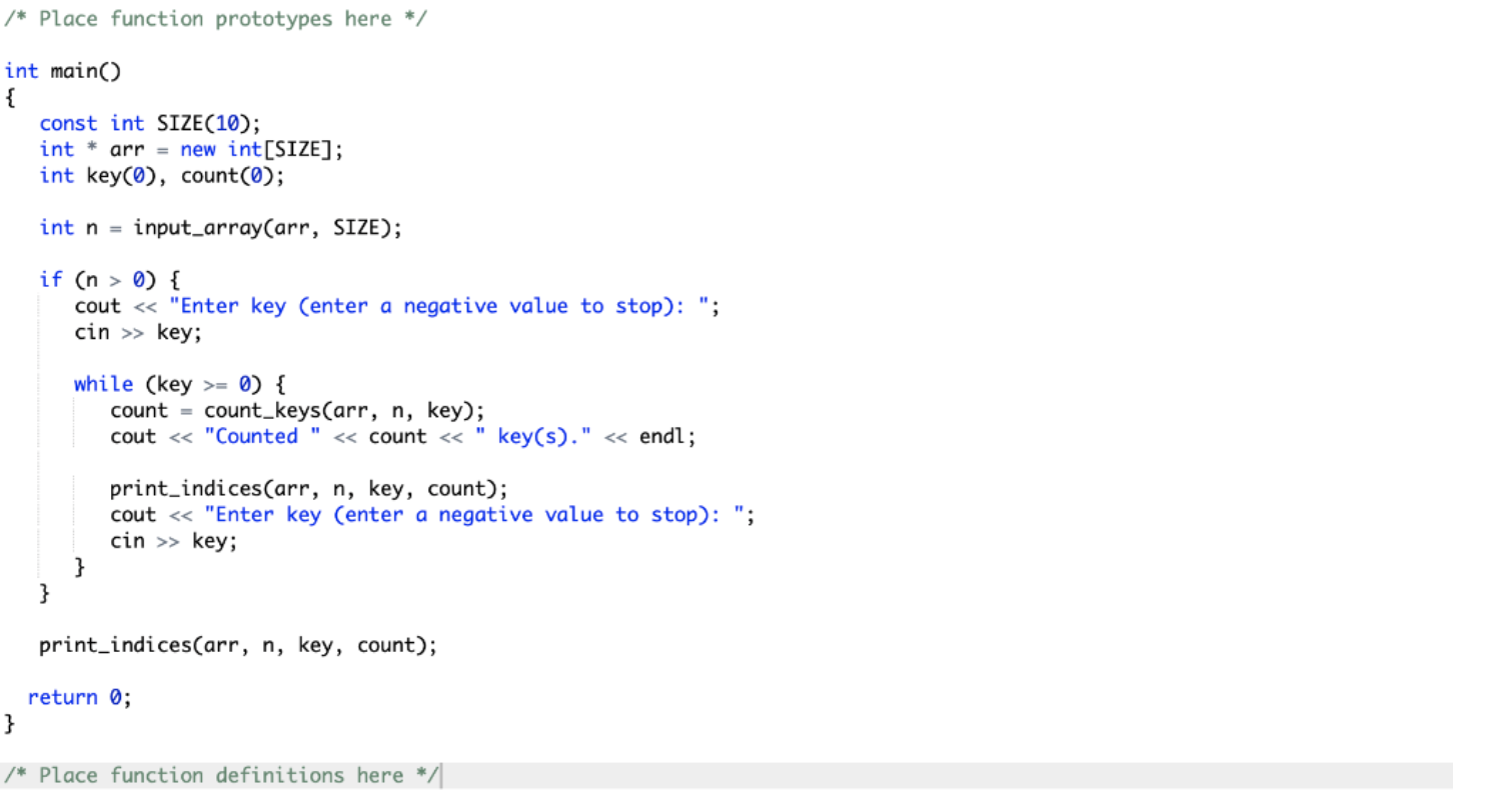 Solved C++ program which prompts and reads a list containing | Chegg.com