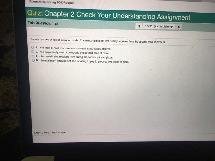 Solved Economics Spring 18-DReppas Subr Quiz: Chapter 2 | Chegg.com