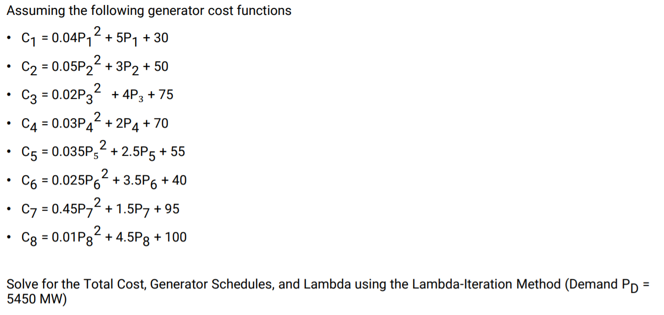 Solved • Using The Same Cost Functions Of Problem 1 Let Us 