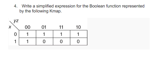 Solved 1. Write a simplified expression for the Boolean | Chegg.com Solved 1. Write a simplified expression for the Boolean | Chegg.com