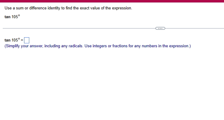 Solved Use a sum or difference identity to find the exact | Chegg.com