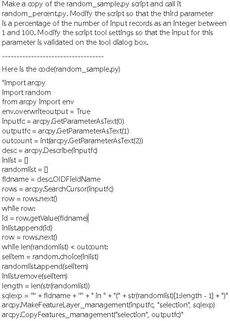 Solved Make a copy of the random_sample.py script and call | Chegg.com