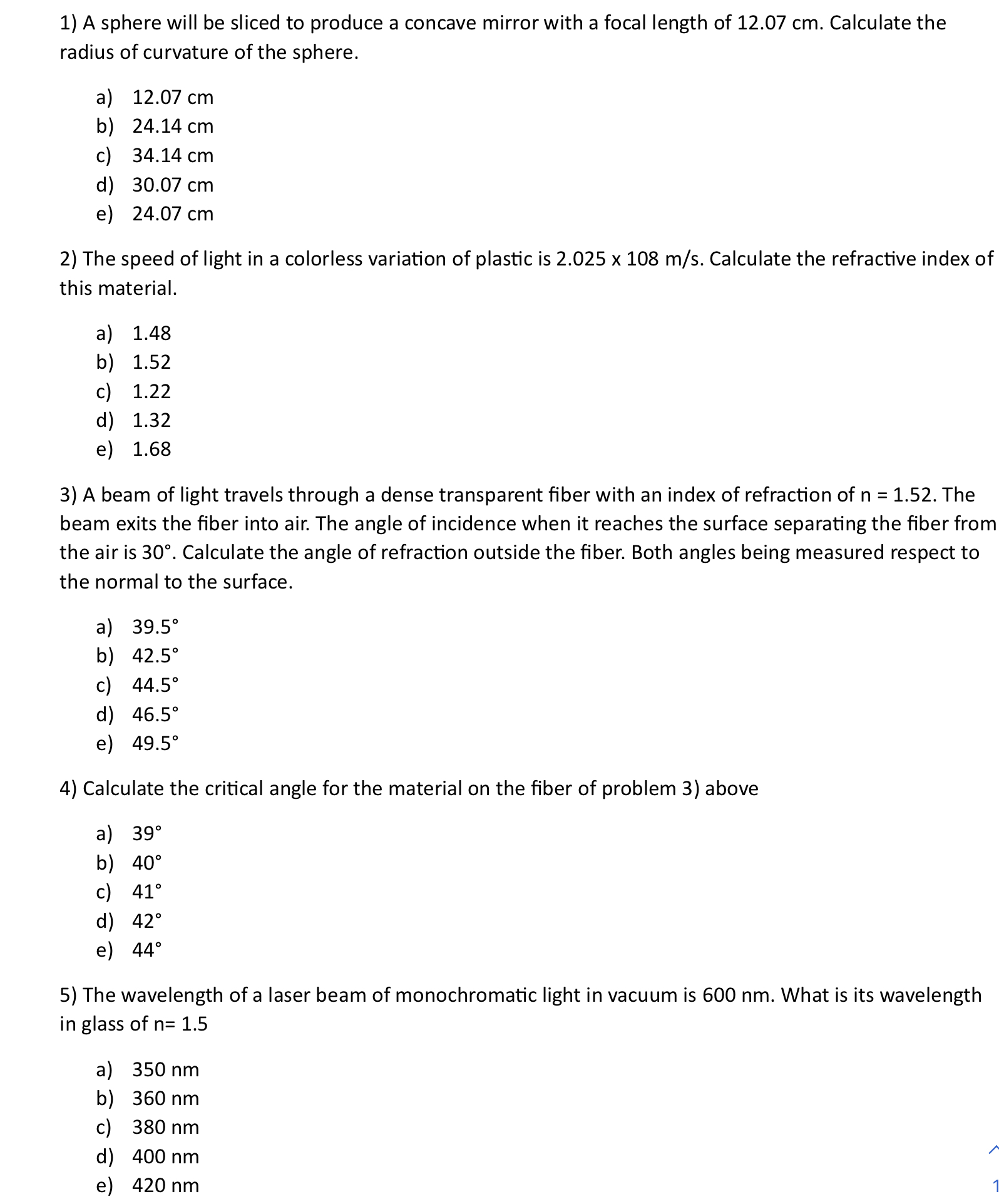 Solved 1) A sphere will be sliced to produce a concave | Chegg.com