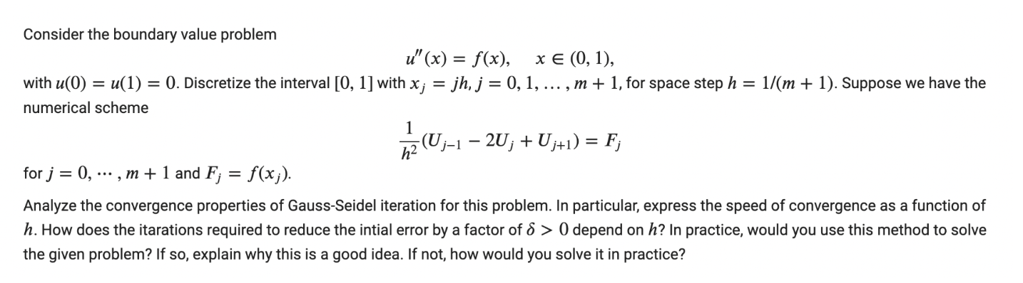 Solved Consider the boundary value problem | Chegg.com