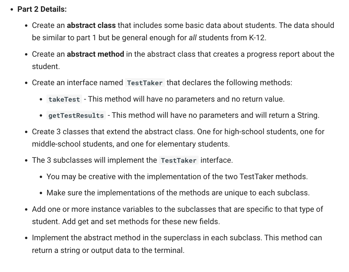 Solved Part 1: When the application is launched it will | Chegg.com