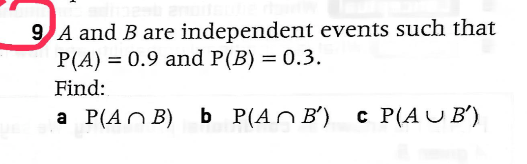 Solved A and B are independent events such that P(A)=0.9 and | Chegg.com