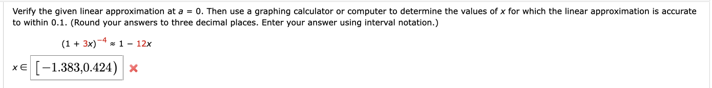 Solved Verify the given linear approximation at a=0. Then | Chegg.com