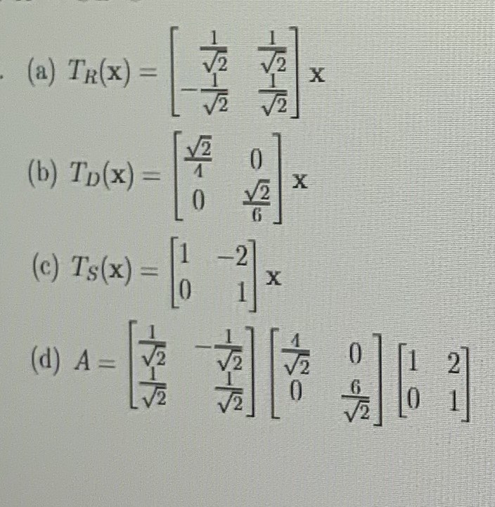Solved Consider the transformation T:R2→R2, ﻿defined | Chegg.com