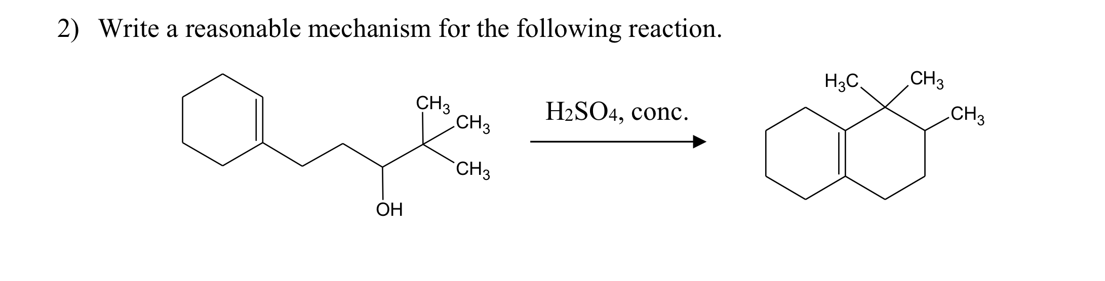 Solved 2) Write a reasonable mechanism for the following | Chegg.com