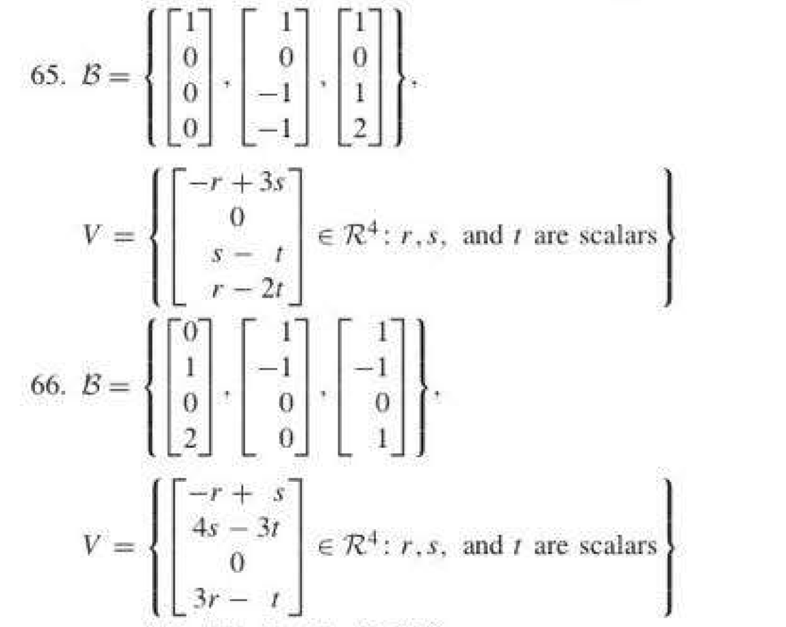 Solved 79. Find 2-dimensional subspaces V and W of Rs such | Chegg.com
