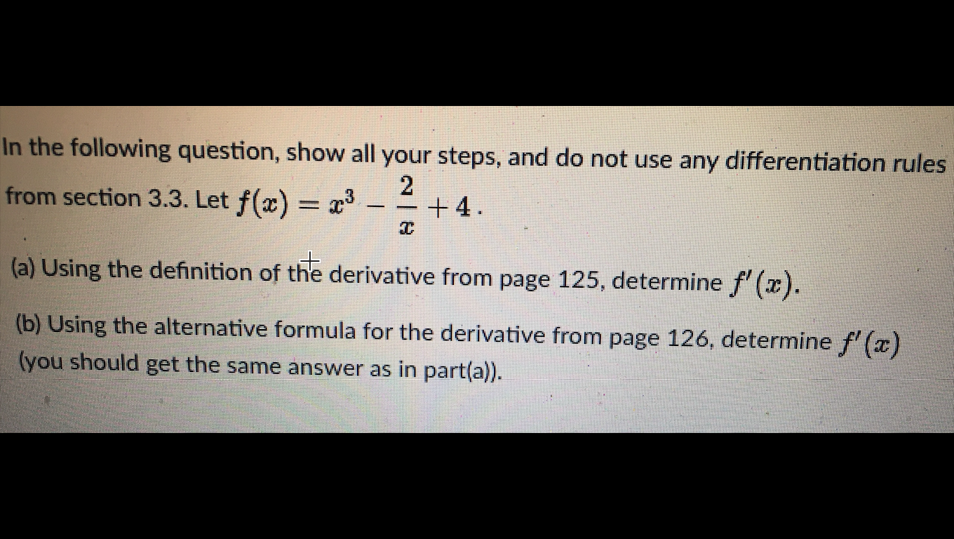Solved In the following question, show all your steps, and | Chegg.com
