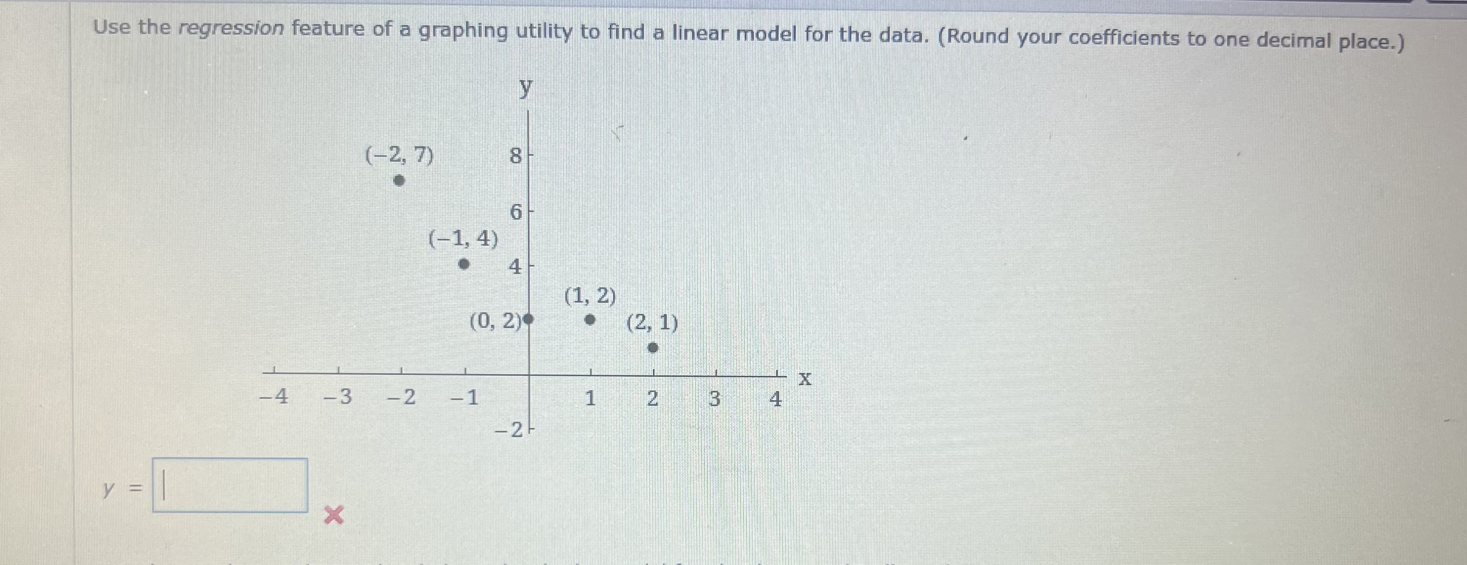 Solved Use the regression feature of a graphing utility to | Chegg.com