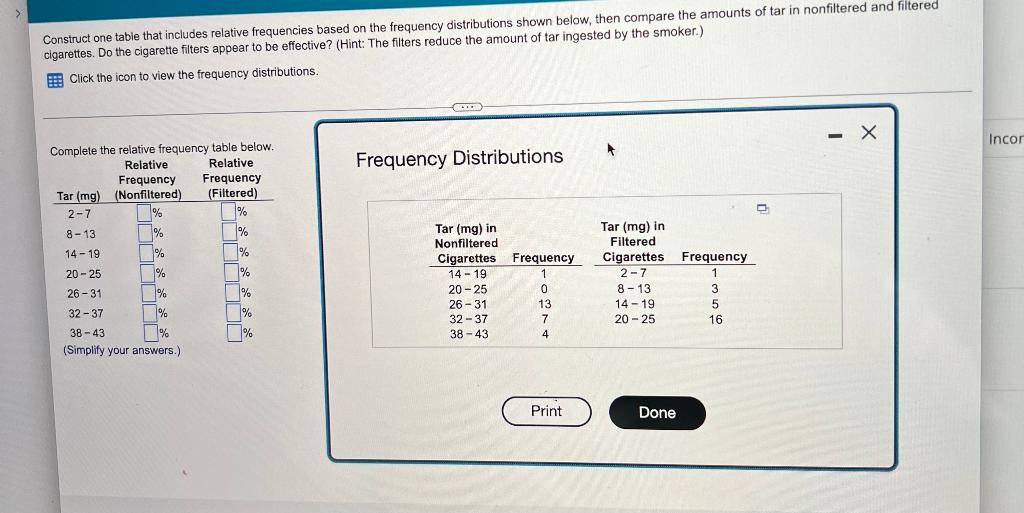 Solved > Construct one table that includes relative | Chegg.com