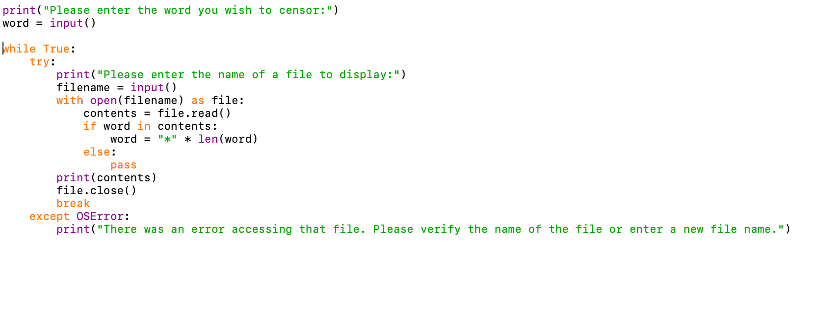 Solved Python 3 Write A Script That Asks The User To Enter 8348
