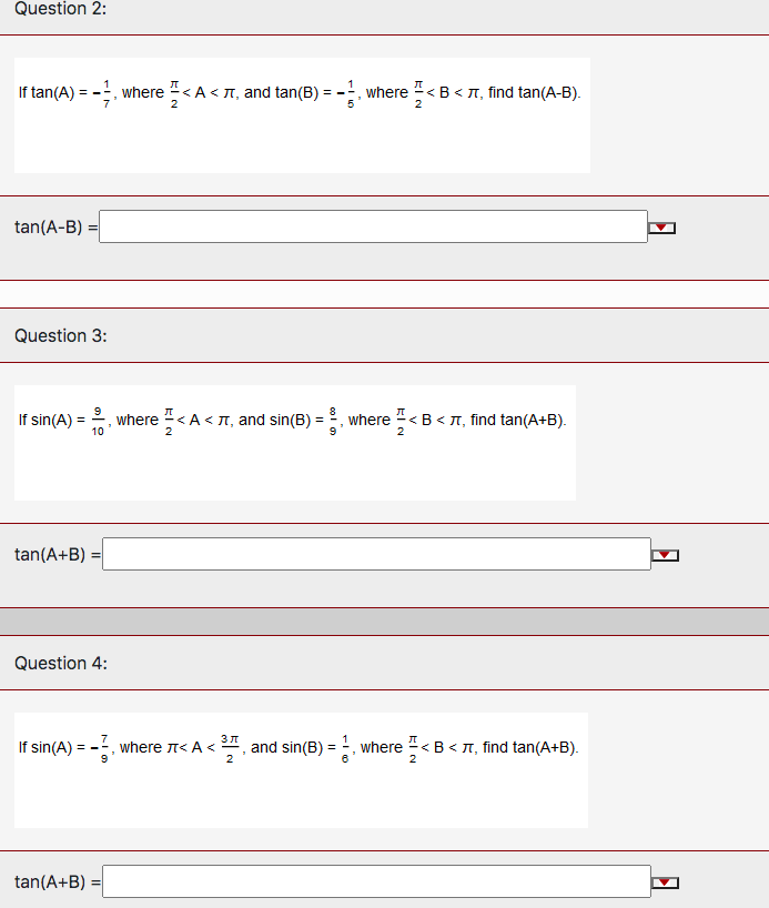 Solved Question 2: If tan(A) = where" | Chegg.com