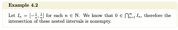 Solved Let In=[−n1,n1] for each n∈N. We know that 0∈⋂n=1∞In, | Chegg.com
