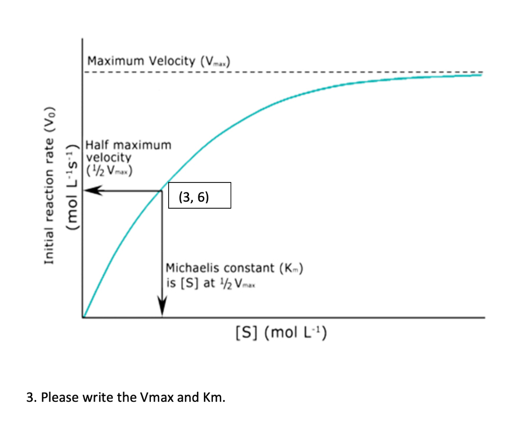 Solved Maximum Velocity (Vox) Half maximum velocity |(1/2 | Chegg.com