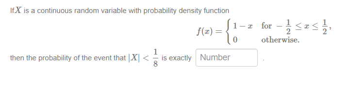Solved 1 IfX is a continuous random variable with | Chegg.com