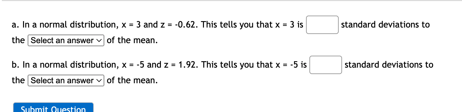 Solved The Select an answer drop downs both ask to choose | Chegg.com