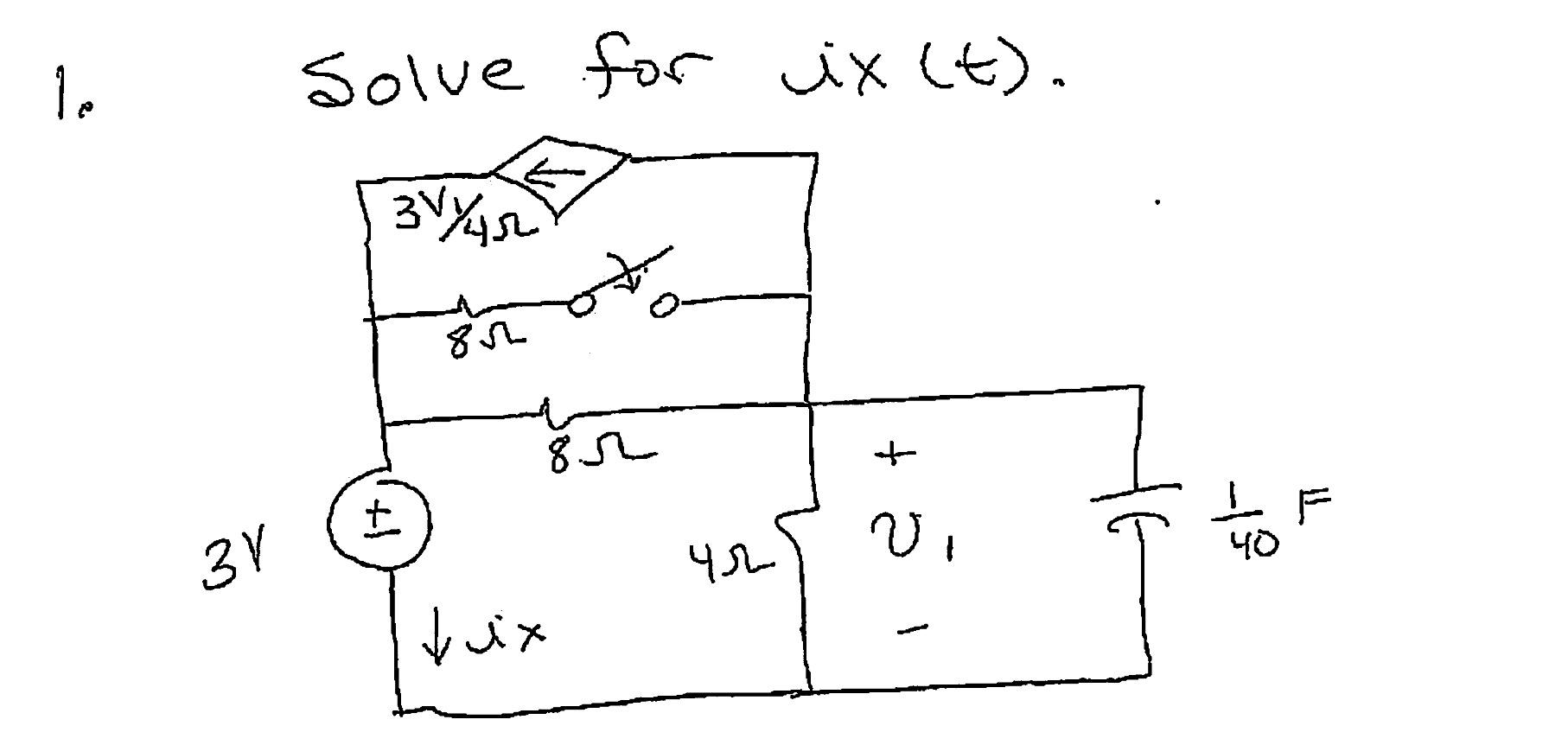 Solved Solve for ix(t). | Chegg.com