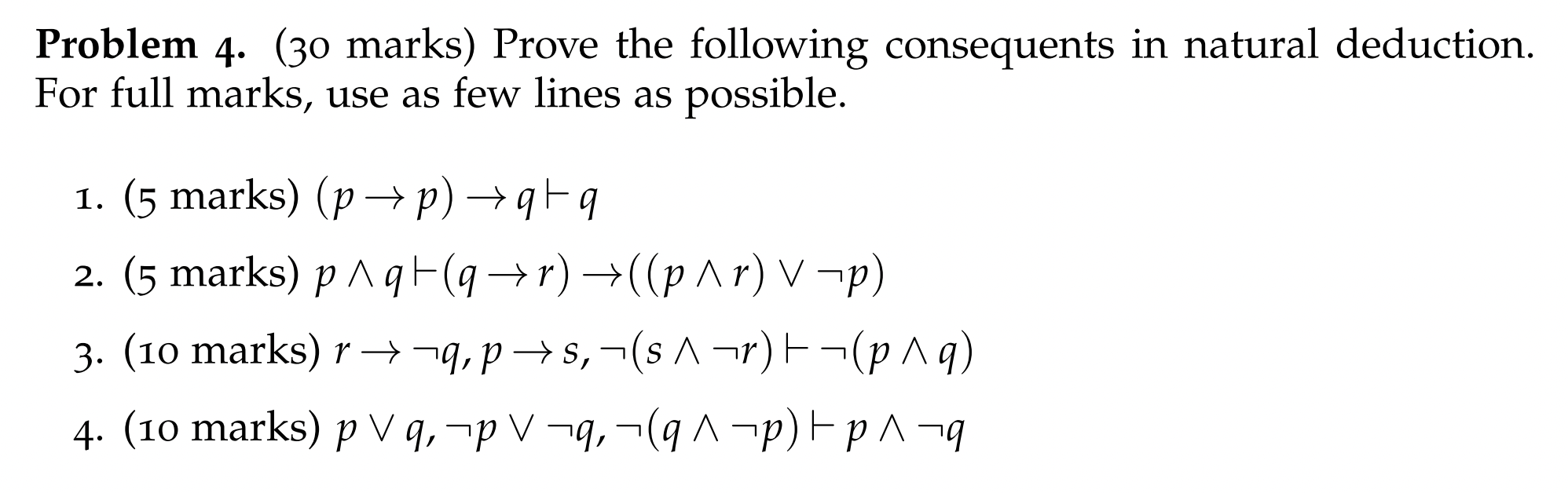 Solved please only use those justification: Assumption | Chegg.com