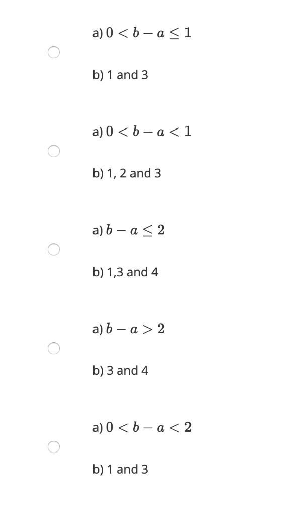 Solved Question 4 a) Determine the difference between b and | Chegg.com