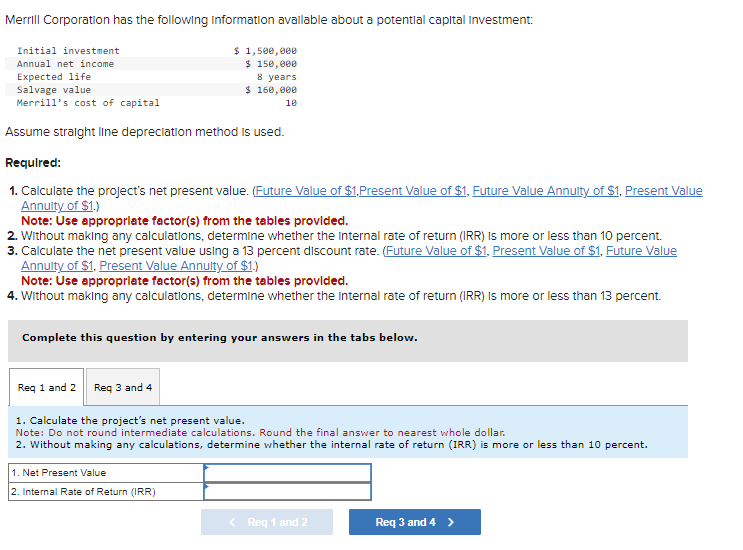 Solved 3. Calculate the net present value using a 13 percent | Chegg.com