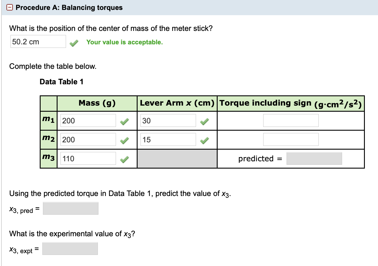 Solved mi Figure 5: Three balanced torques Procedure A: | Chegg.com