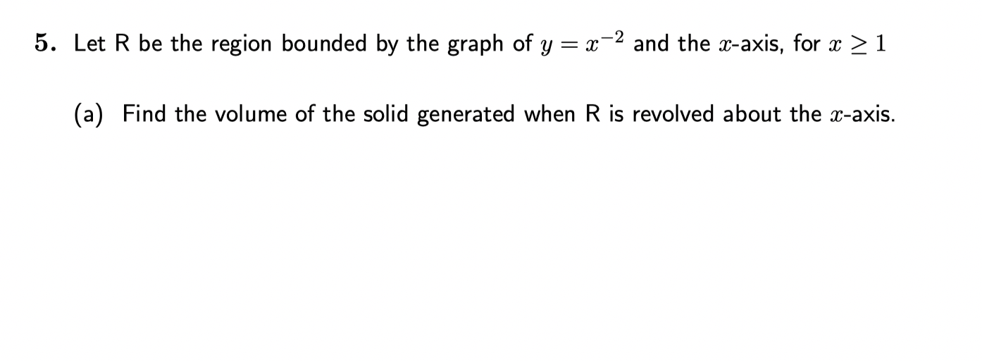 Solved 5. Let R be the region bounded by the graph of y=x−2 | Chegg.com