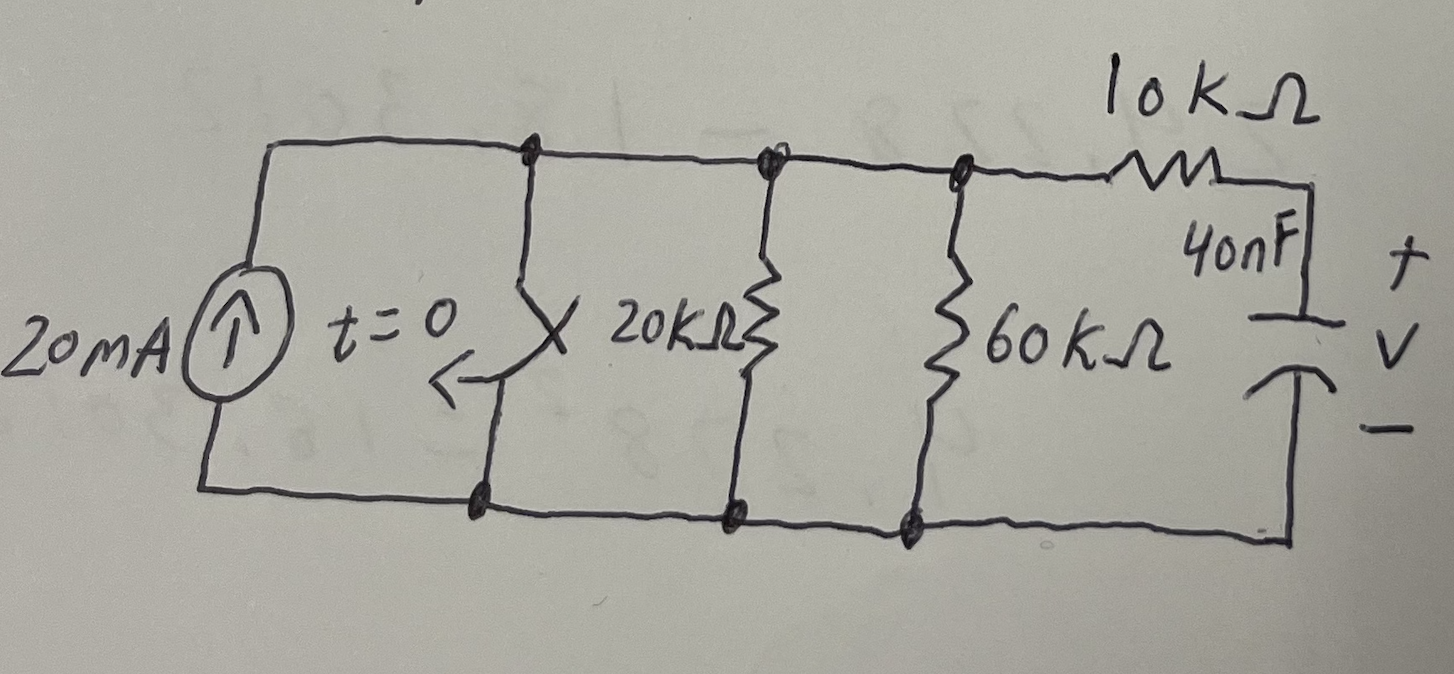 Solved The switch shown in the circuit below has been open | Chegg.com