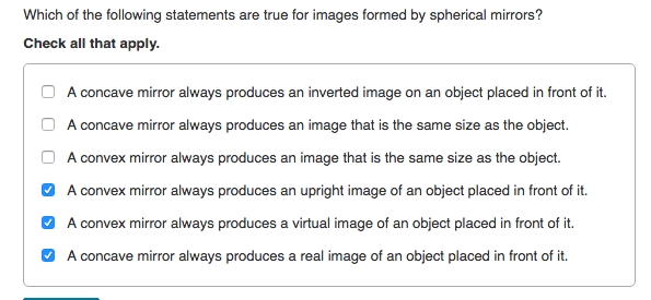 Solved Which of the following statements are true for images | Chegg.com
