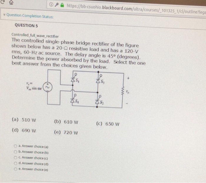 Solved https://bb-csuohio.blackboard.com/ultra/courses/ | Chegg.com