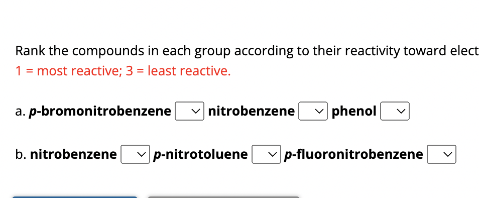 Rank the compounds in each group according to their | Chegg.com