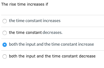 Solved The settling time is equal to how many time constants | Chegg.com