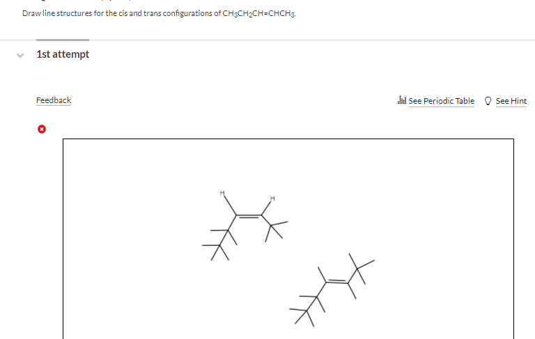 Solved Draw line structures for the cis and trans | Chegg.com