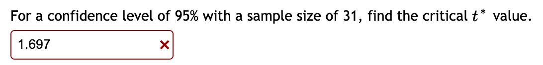 Solved For a confidence level of 95% with a sample size of | Chegg.com