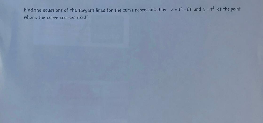 Solved Find the equations of the tangent lines for the curve | Chegg.com