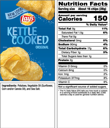 Solved 1. The first three ingredients of this food label are | Chegg.com